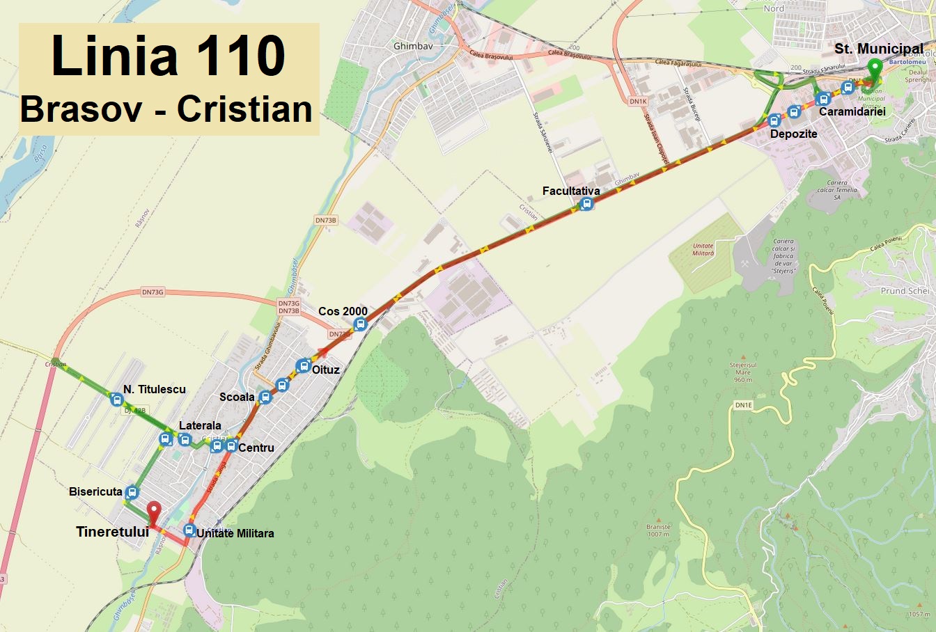 Harti trasee metropolitane